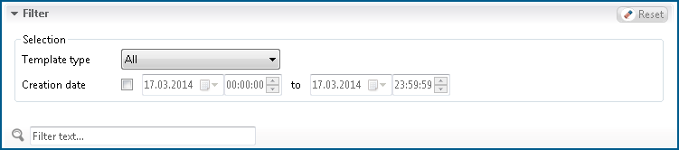 Filter Templates