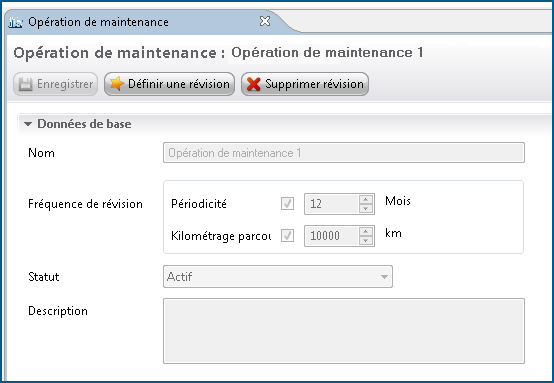 Voir l’opération de maintenance